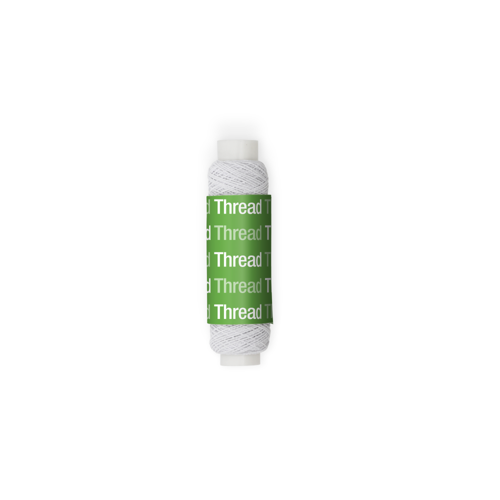 Elastic Thread, White, 30yd