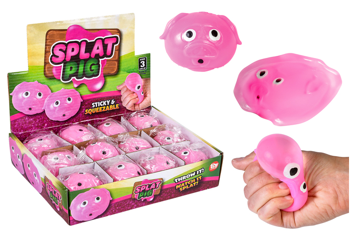 2.5" Sticky Splat Pig - Ben Franklin Online