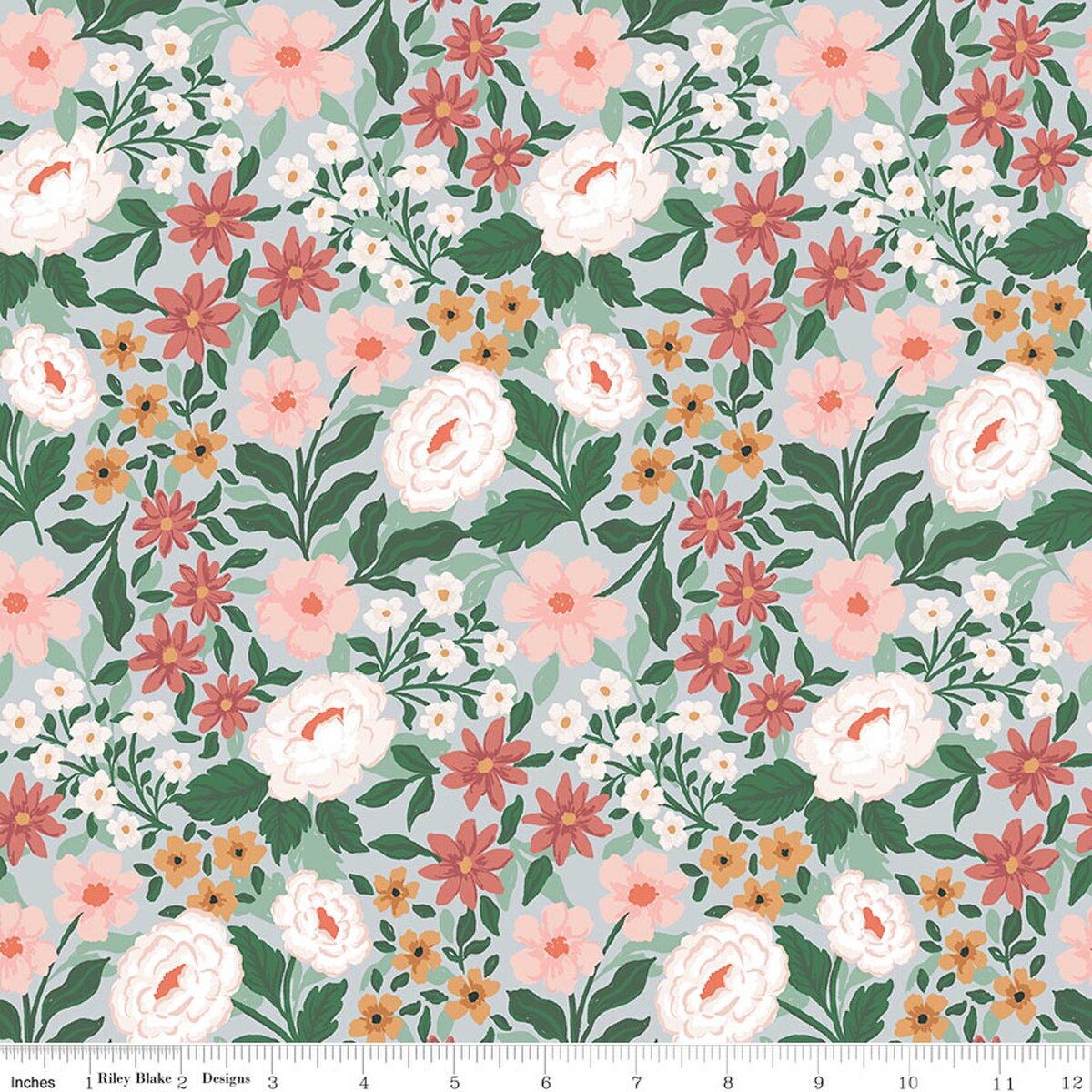 Riley Blake Sweet Cotton Tales Main Print - Powder | Cayla Naylor ...