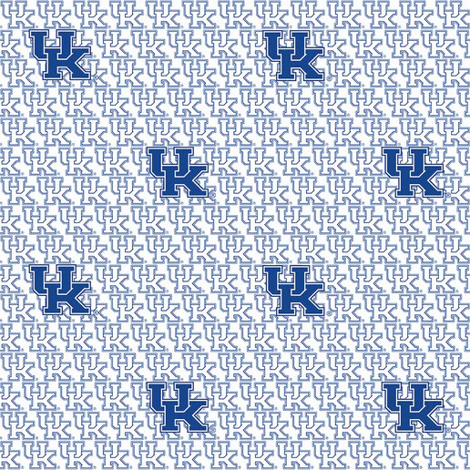 Official Licensed University of Kentucky Block Letters Cotton Fabric ...