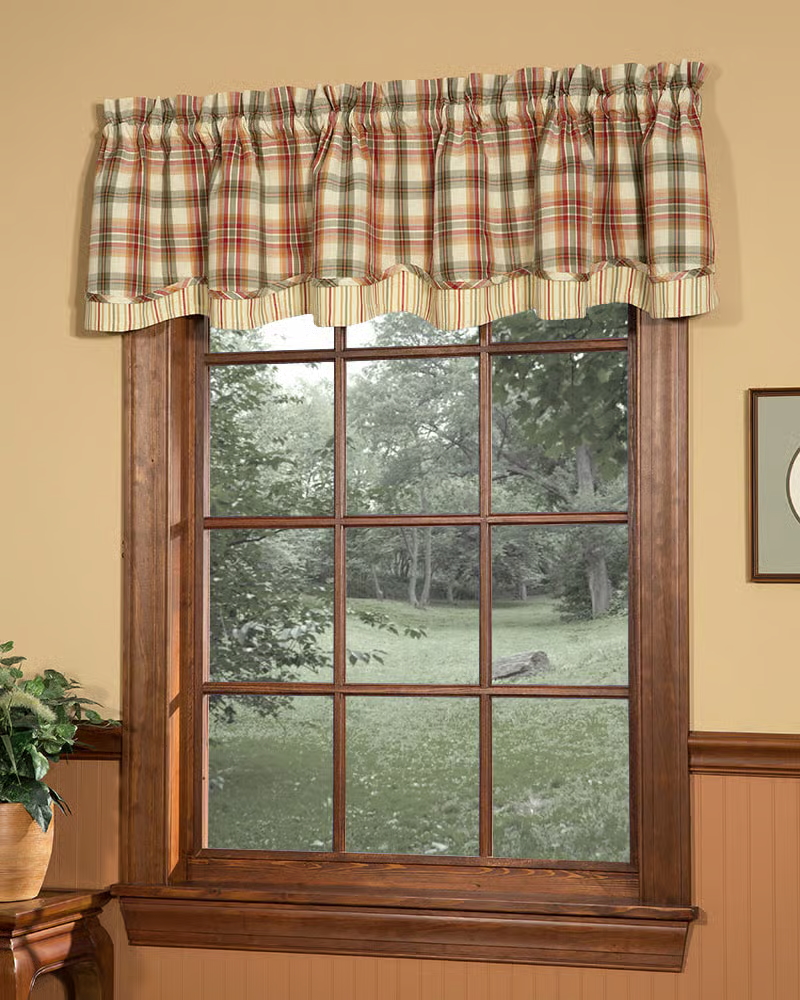 Lemon Pepper Lined Layered Valance - Ben Franklin Online