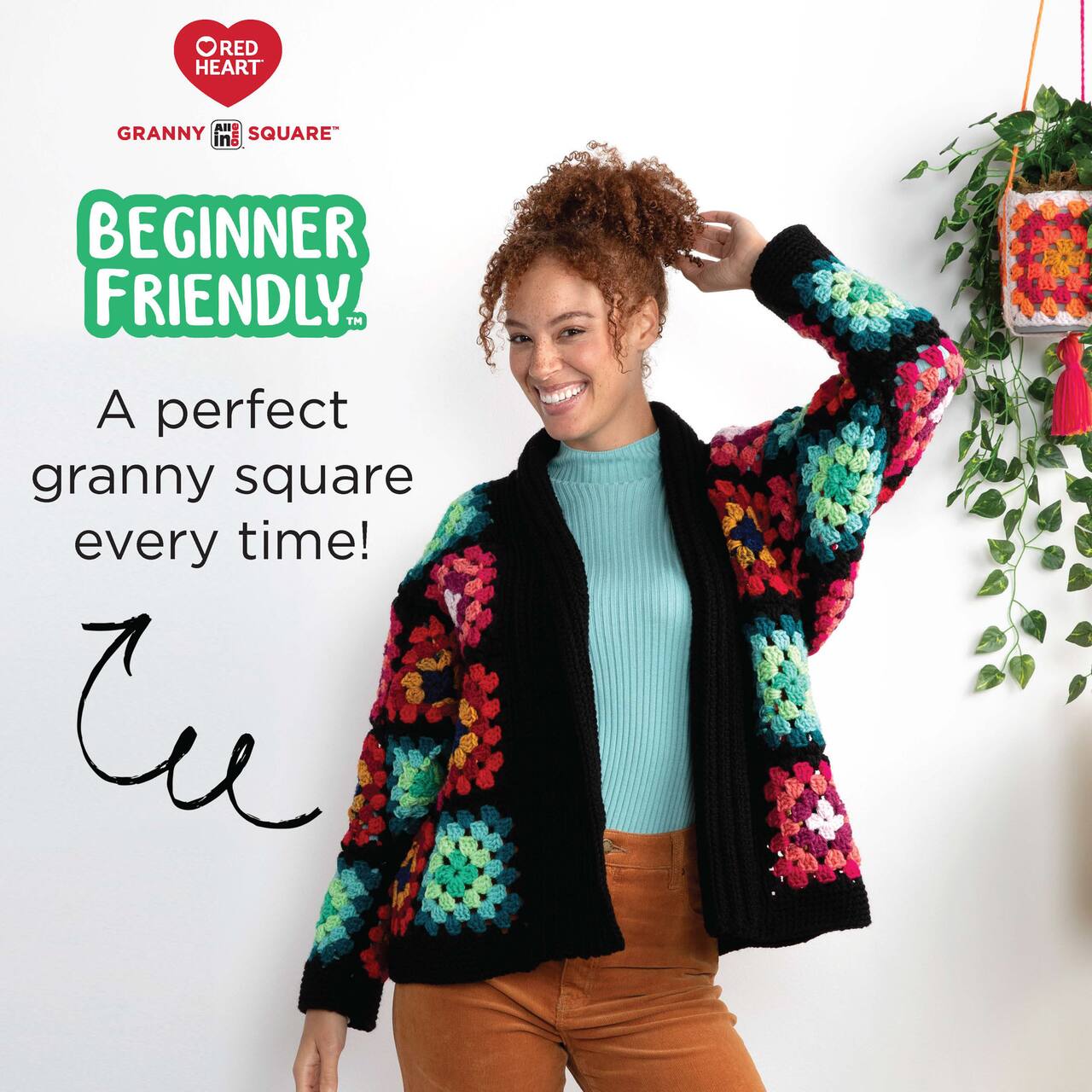Red Heart® All in One™ Granny Square™ Yarn - Lily Pad - Ben Franklin Online
