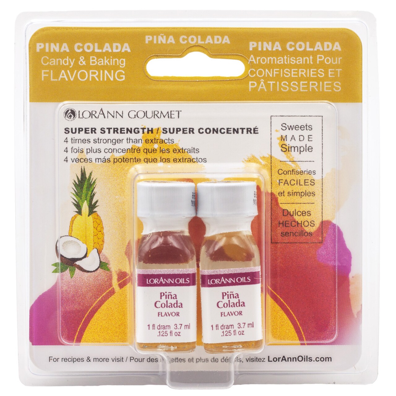 LorAnn Oils Pina Colada Super Strength Flavor, 1 Dram Twin Pack - Ben ...