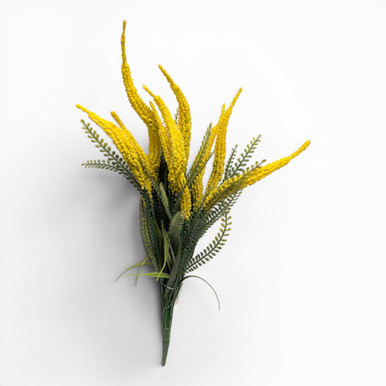 Veronica Spike Bush with Bead Grass - Yellow - Ben Franklin Online