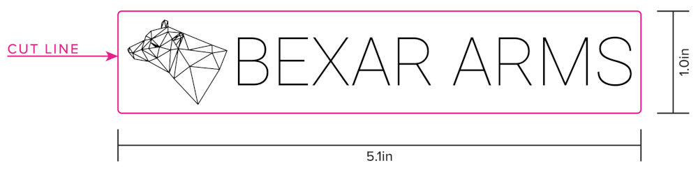 Bexar Arms Logo Sticker - Bexar Arms