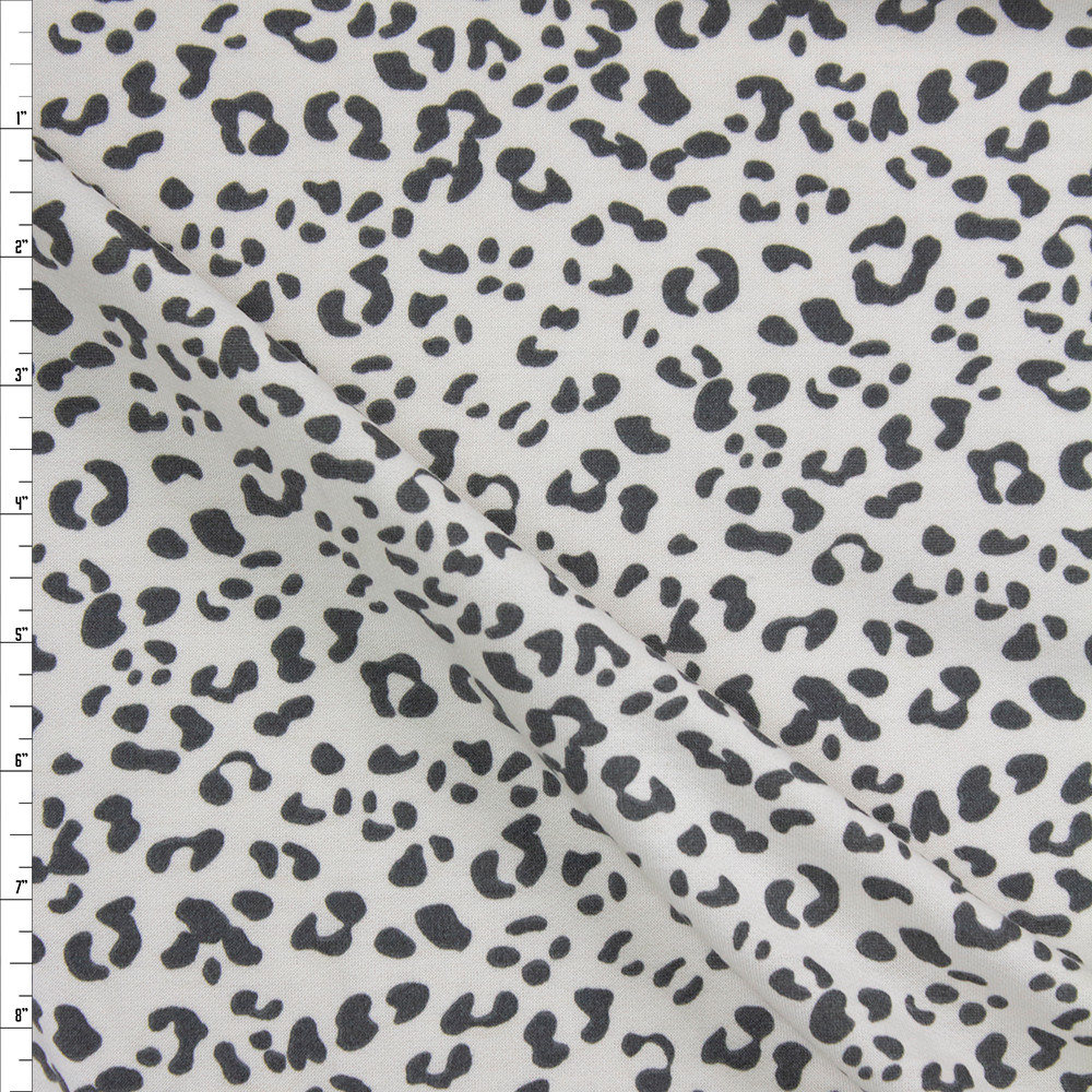 Cali Fabrics Cheetah Print Lightweight Cotton Jersey Fabric by the Yard
