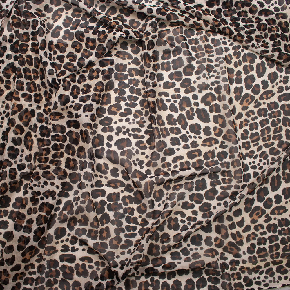 Cali Fabrics | Multi Leopard Print Chiffon