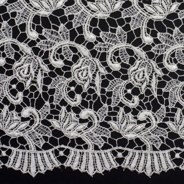 Cali Fabrics | Ivory Fashion Lace #LC01