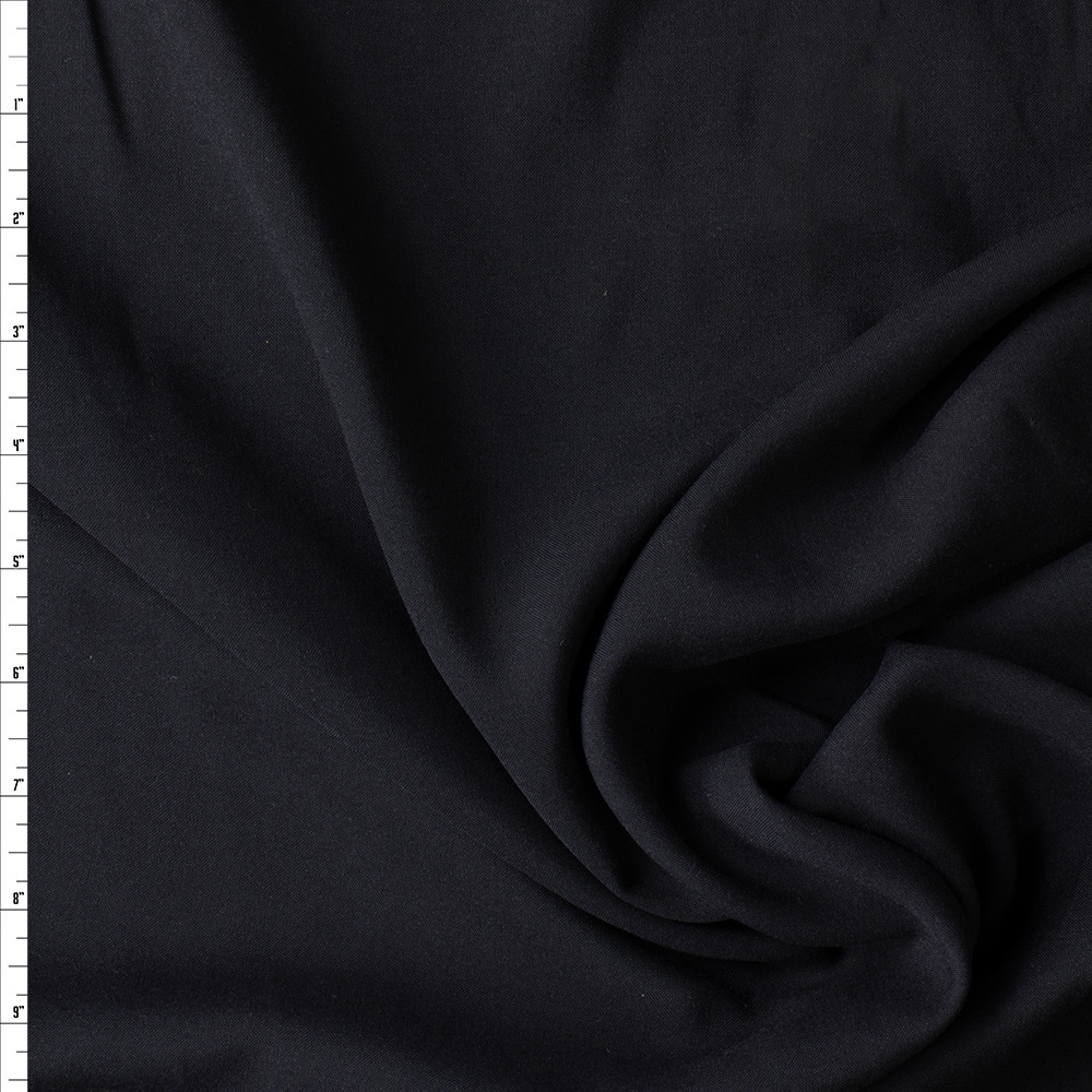 Cali Fabrics | Black Rayon Challis