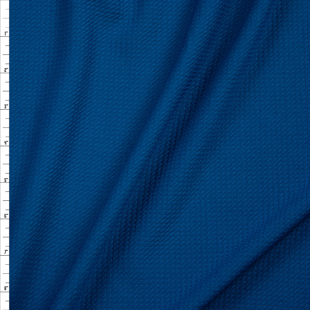 Cali Fabrics Black Perforated Texture Double Scuba Knit Fabric by the Yard