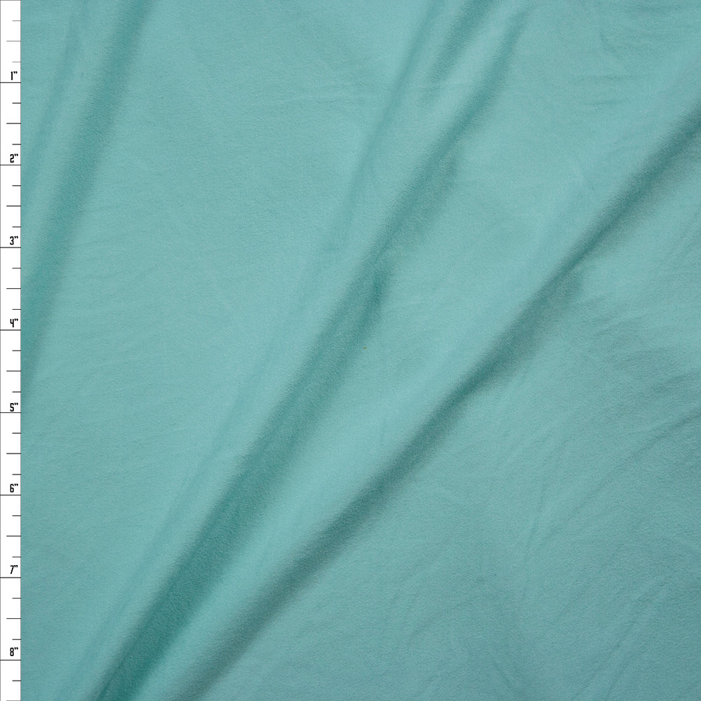 Cali Fabrics Baby Mint Green Double Brushed Poly/Spandex Knit Fabric by ...