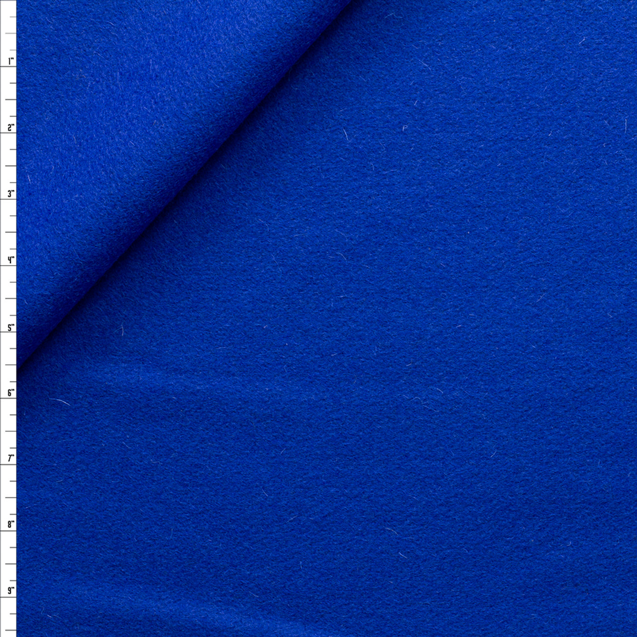 Cali Fabrics Royal Blue Heavyweight Wool Melton Fabric by the Yard Cali Fabrics Royal Blue Heavyweight Wool Melton Fabric by the Yard