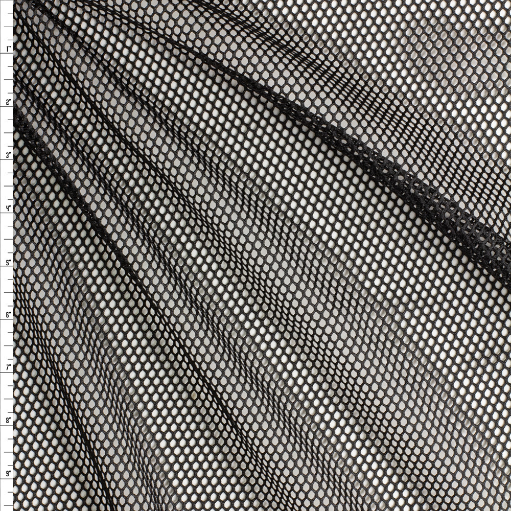 fishnet pattern seen in