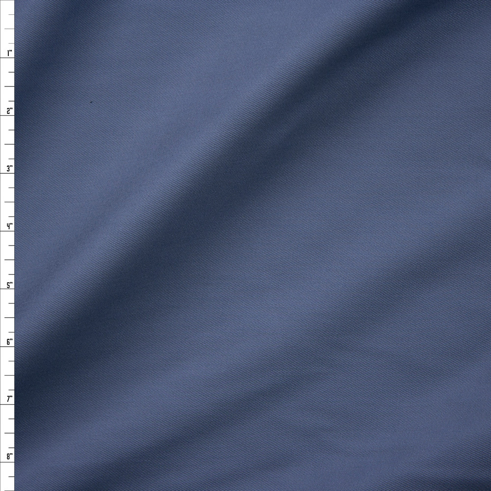 Cali Fabrics Slate Brushed Cotton Twill Fabric by the Yard