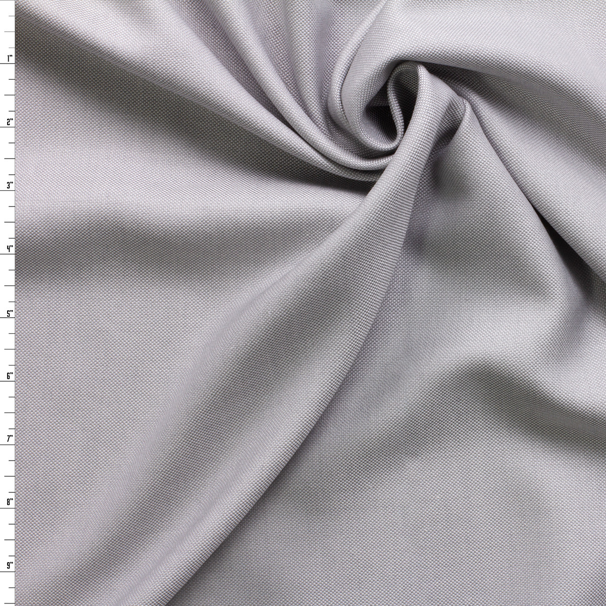 Cali Fabrics Silver Wool/Silk Suiting #30955 Fabric by the Yard