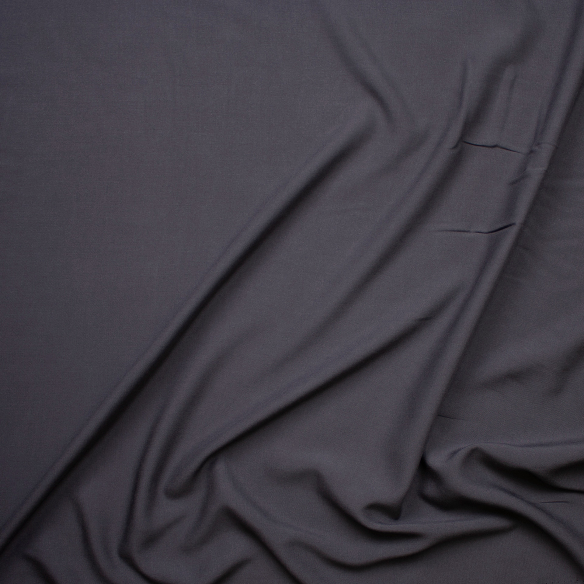 Cali Fabrics Slate Blue Rayon Challis Fabric by the Yard