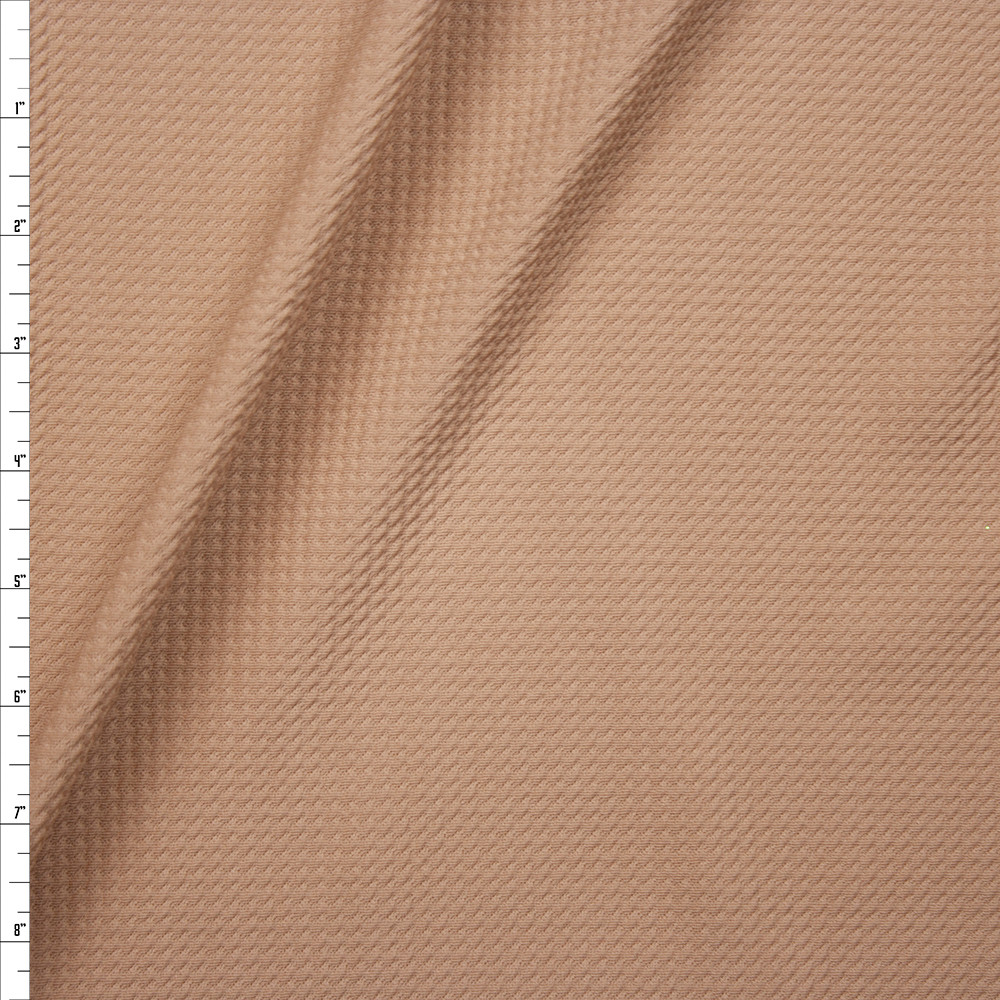 Cali Fabrics Light Blue Crepe Textured Liverpool Knit Fabric by the Yard