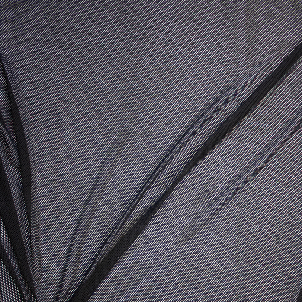 Cali Fabrics Black Stretch Net Fabric by the Yard