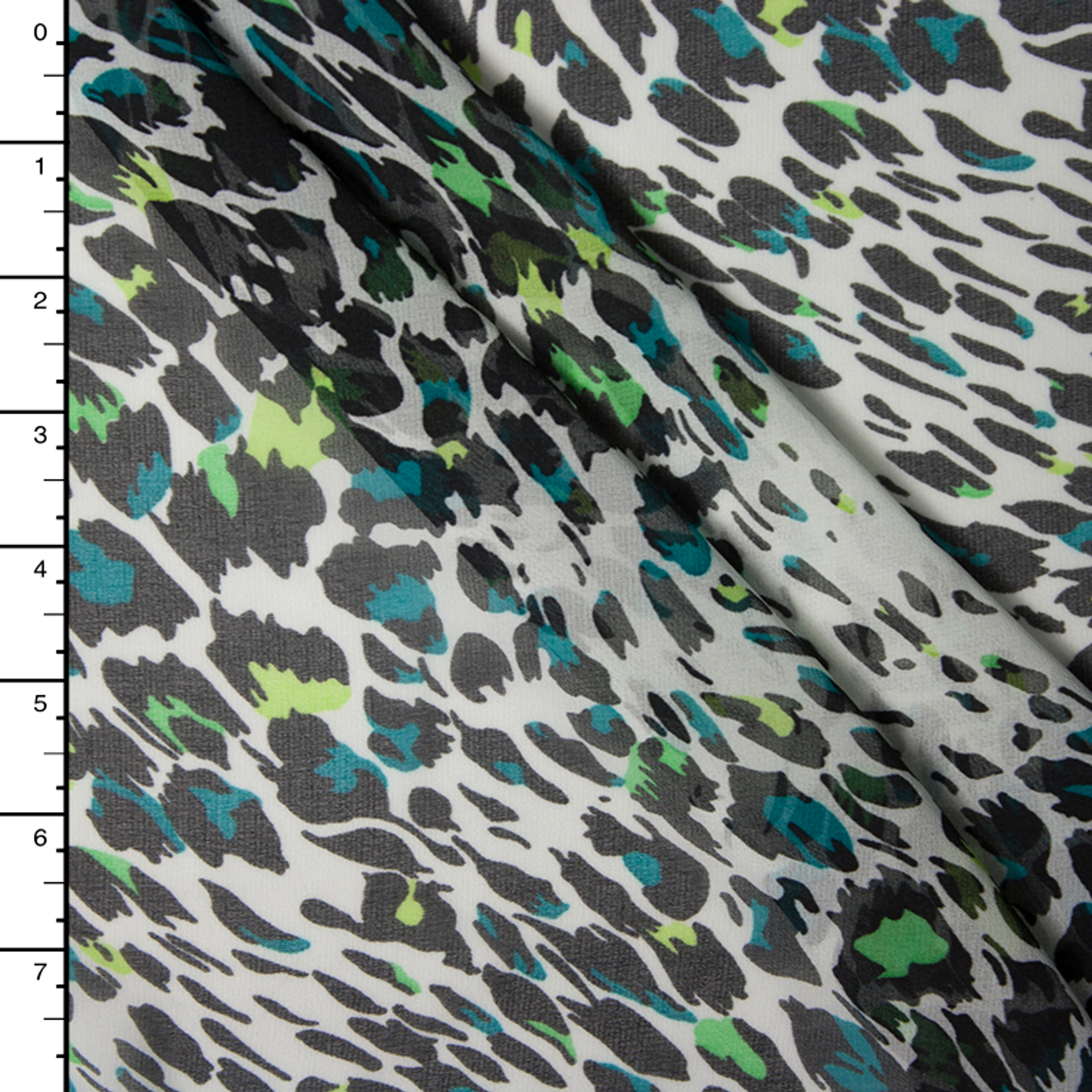 Cali Fabrics | Multi Leopard Print Chiffon