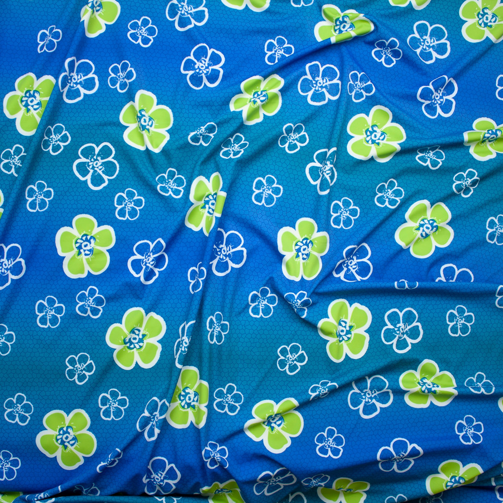 Cali Fabrics Neon Green Midweight Nylon Spandex Fabric by the Yard