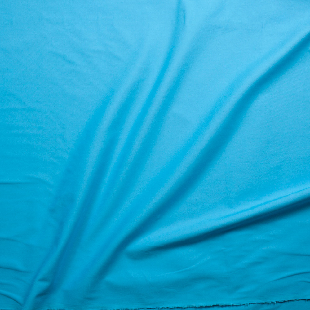 Cali Fabrics Light Turquoise Midweight Stretch Cotton Canvas Fabric by ...