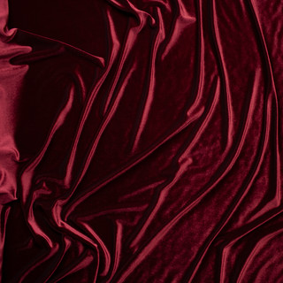Cali Fabrics Red 4-way Stretch Velvet By The Yard