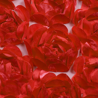 Cali Fabrics | Large Red Rosette Fabric