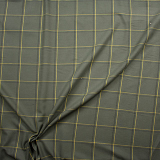 Cali Fabrics | Olive, Green, and White Plaid Flannel
