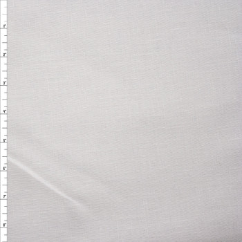 Cali Fabrics Solid Offwhite Linen Fabric by the Yard