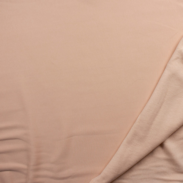 Cali Fabrics Peach Heavy Cotton Sweatshirt Fleece Fabric by the Yard