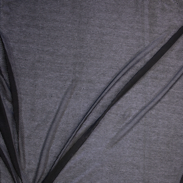Cali Fabrics Black Stretch Net Fabric by the Yard