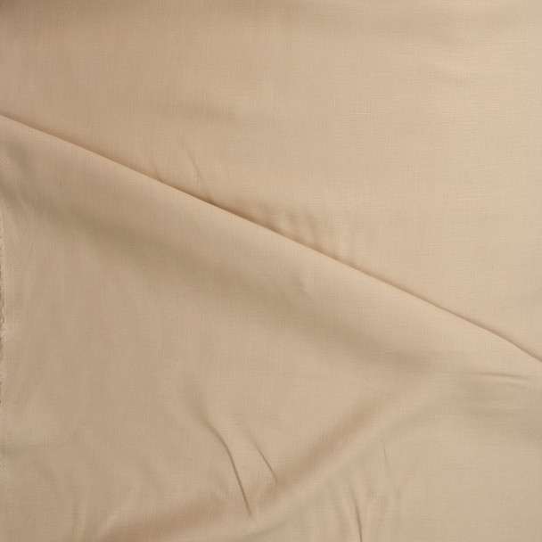 Cali Fabrics Tan Midweight Irish Linen Fabric by the Yard