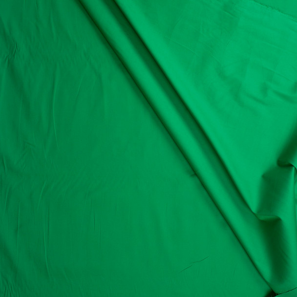 Cali Fabrics Bright Green Stretch Cotton Broadcloth Fabric by the Yard