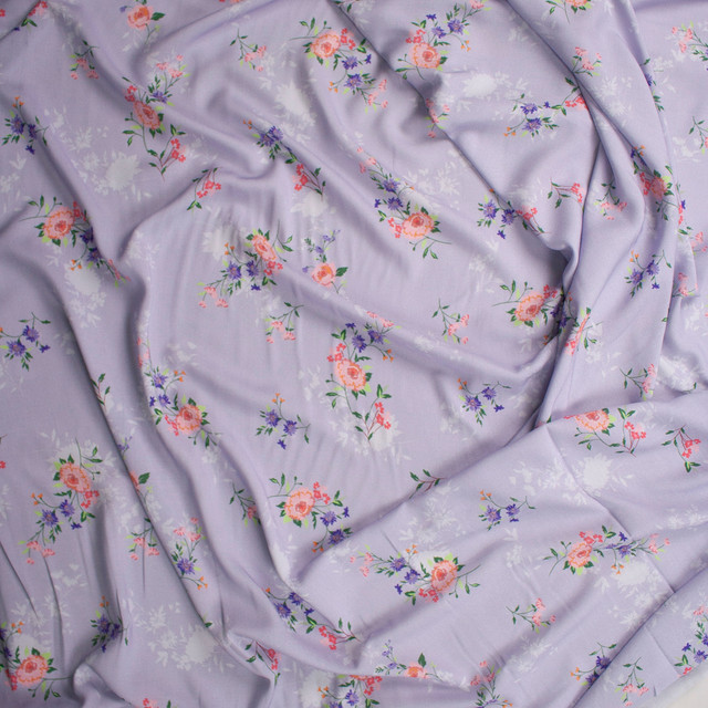 Cali Fabrics Lavender Fabric by the Yard