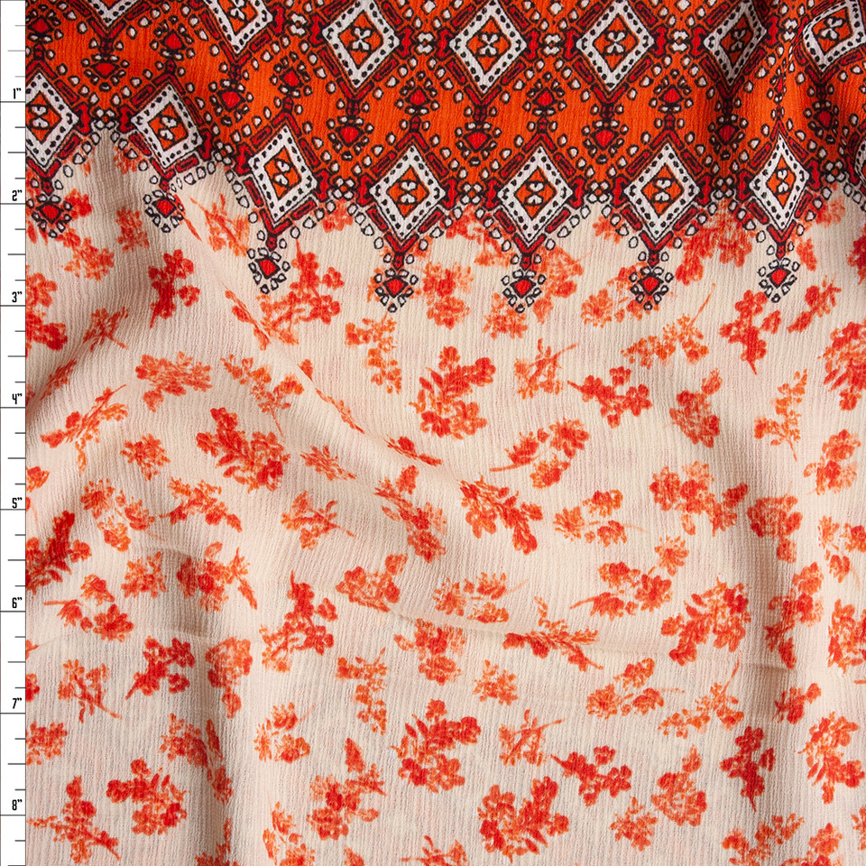 Cali Fabrics | Rust Rayon Challis