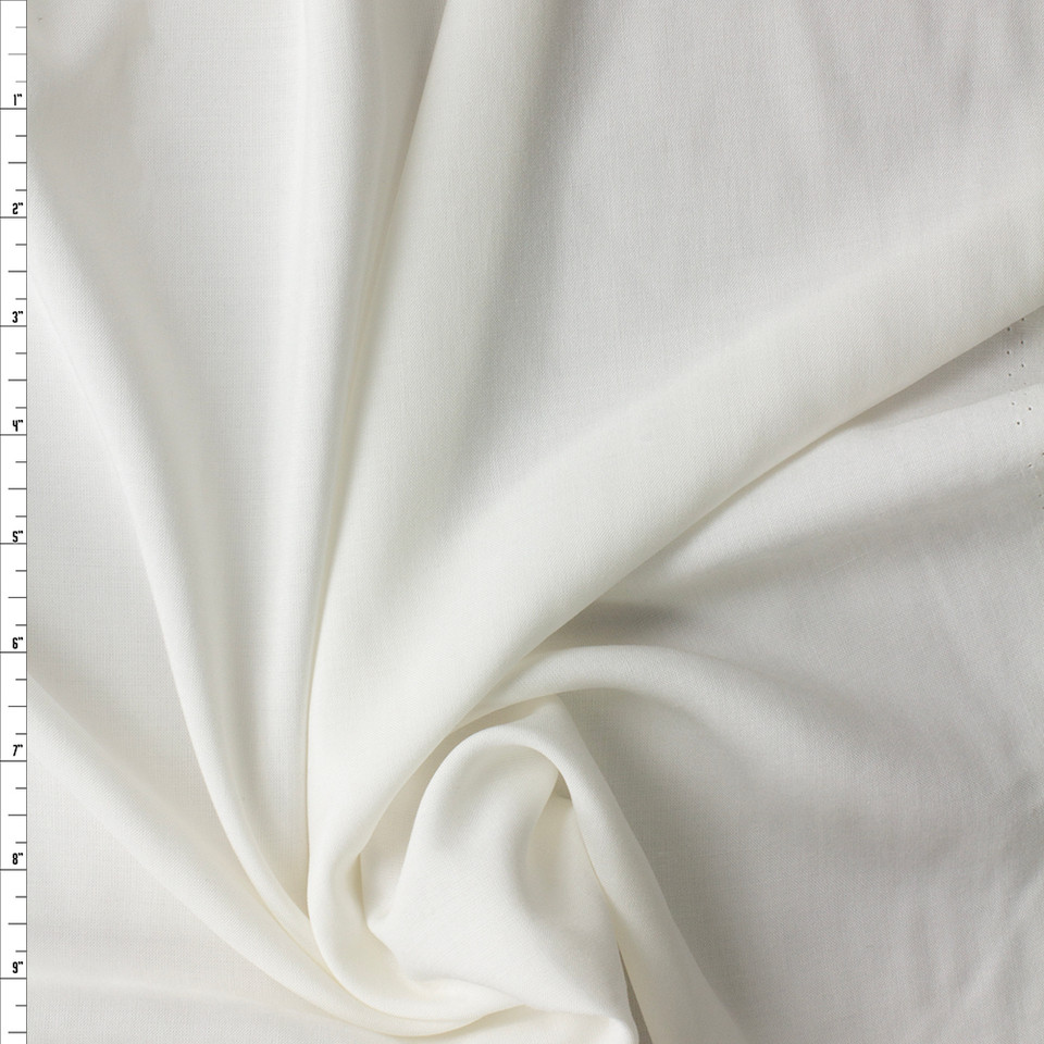 Cali Fabrics | Ivory Rayon Challis