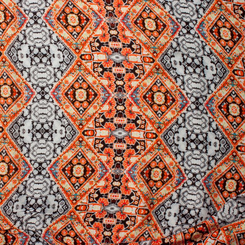 Cali Fabrics | Bohemian Diamonds Rayon Challis Print #15153