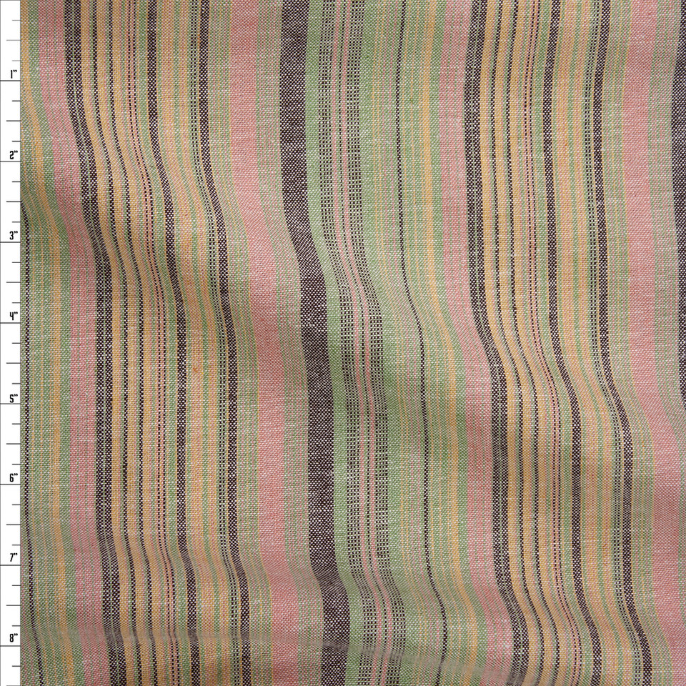 Cali Fabrics Orange Midweight Irish Linen Fabric by the Yard