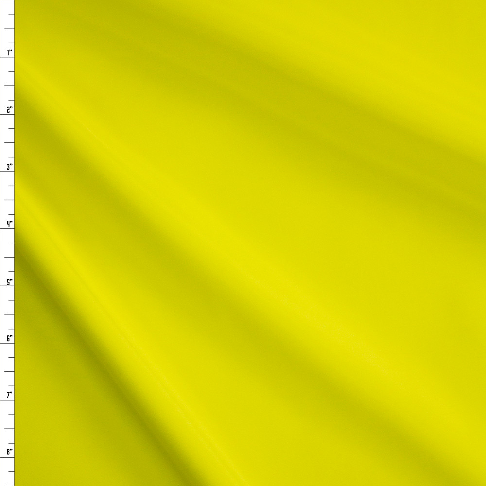 Cali Fabrics Neon Yellow Stretch Poly Lining Fabric by the Yard