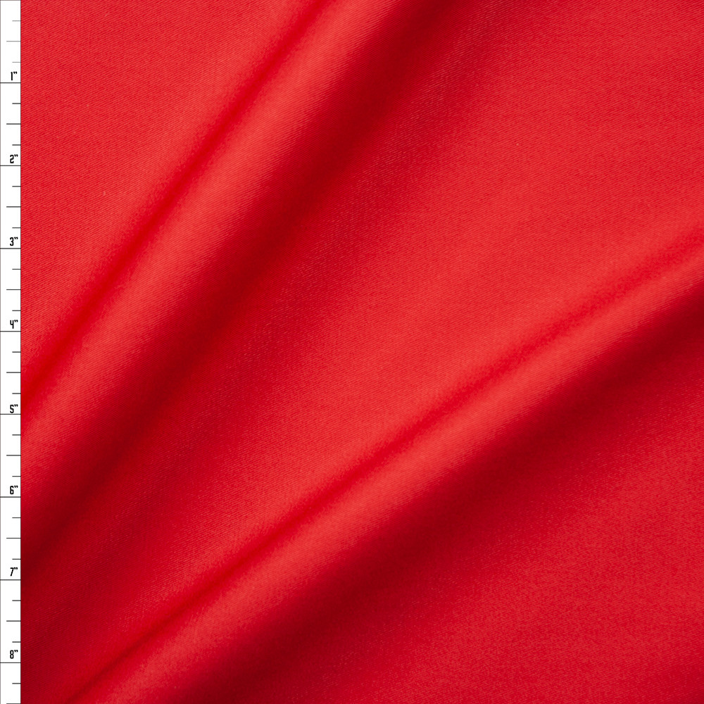 Cali Fabrics Red Cotton Twill Fabric by the Yard