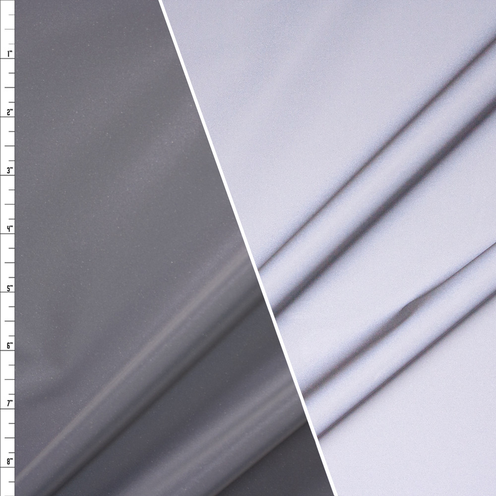 Cali Fabrics Light Grey Reflective Fabric Fabric by the Yard