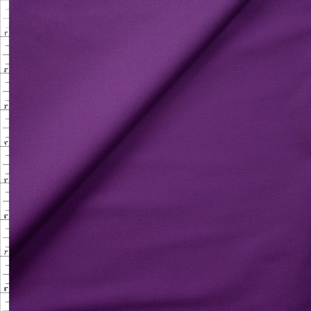 Cali Fabrics Plum Midweight Designer Stretch Cotton/Poly Poplin Fabric ...