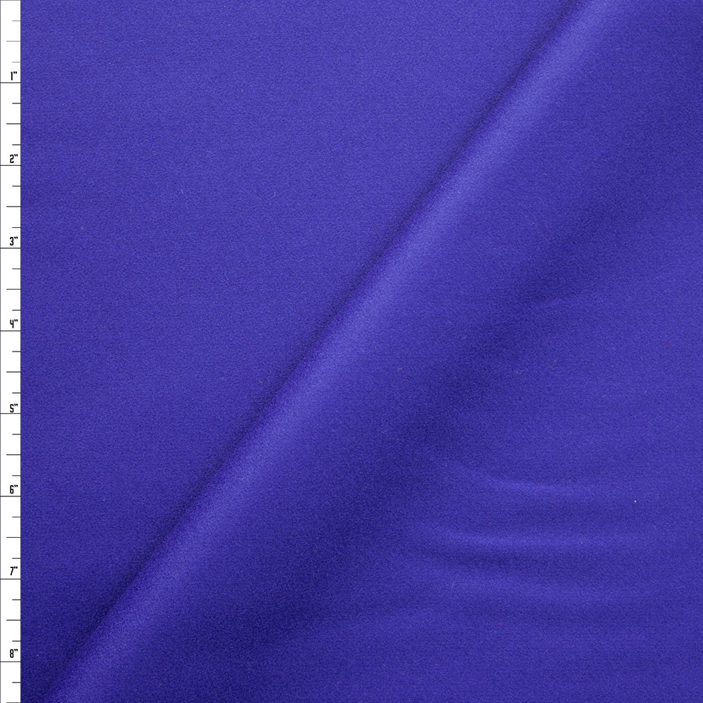 Cali Fabrics Royal Blue Midweight Wool Coating #24556 Fabric by the Yard