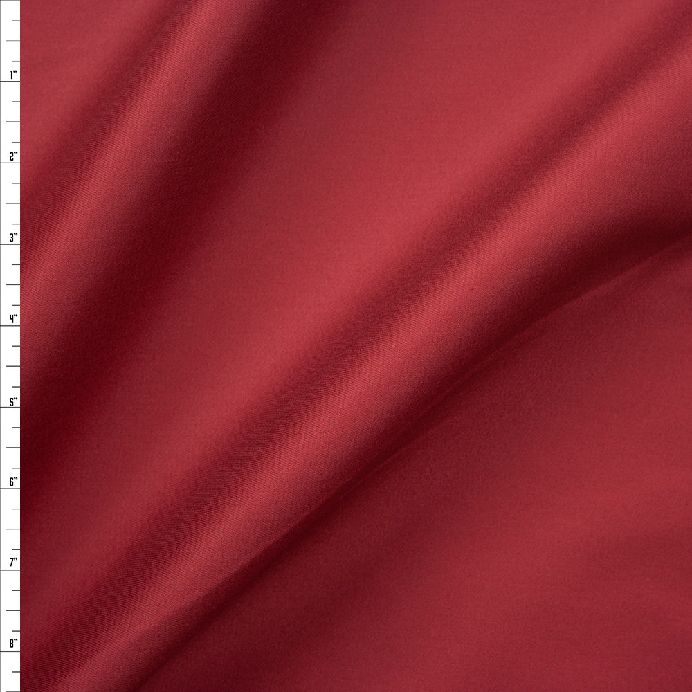 Cali Fabrics Burgundy Stretch Cotton Sateen #25771 Fabric by the Yard
