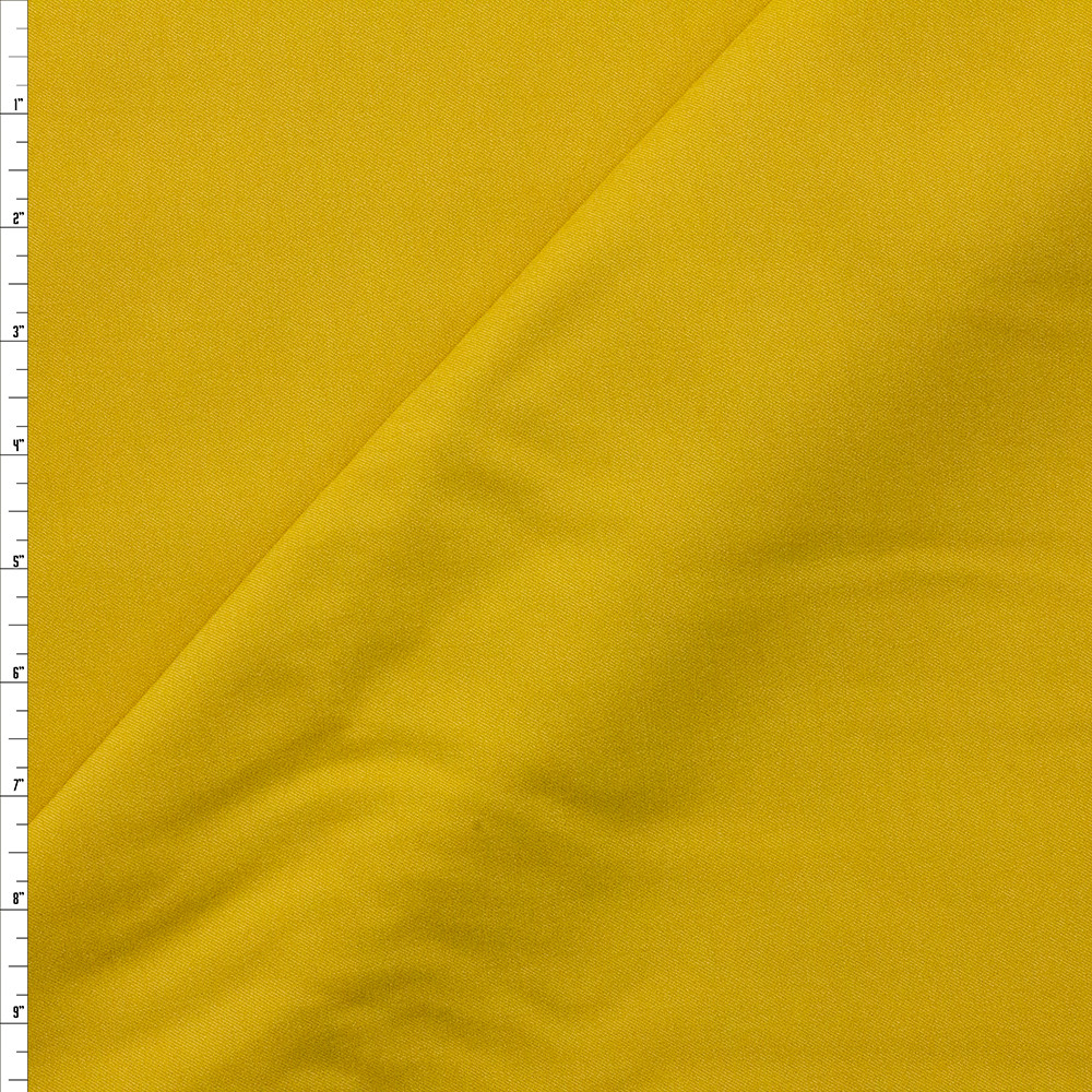 Cali Fabrics Dusty Yellow Designer Viscose Nylon Stretch Twill Fabric ...
