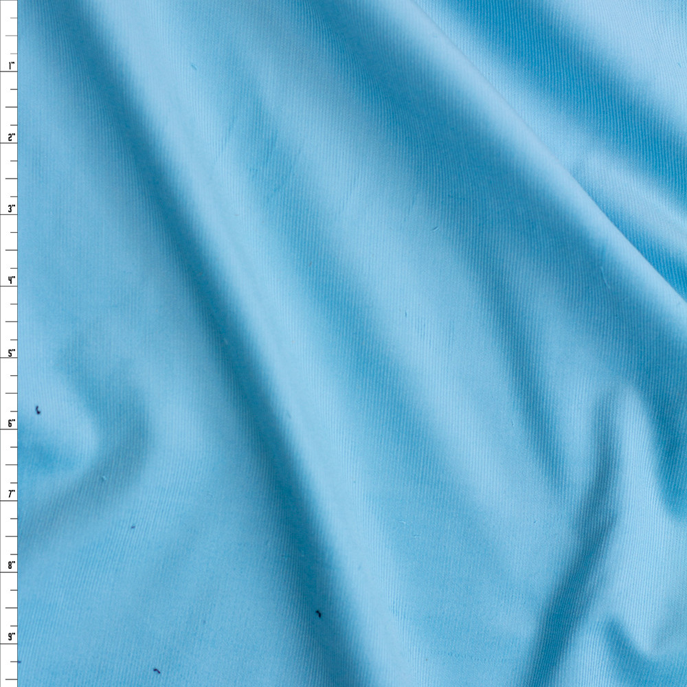 Cali Fabrics Robin’s Egg Blue Baby Wale Corduroy #25929 Fabric by the Yard