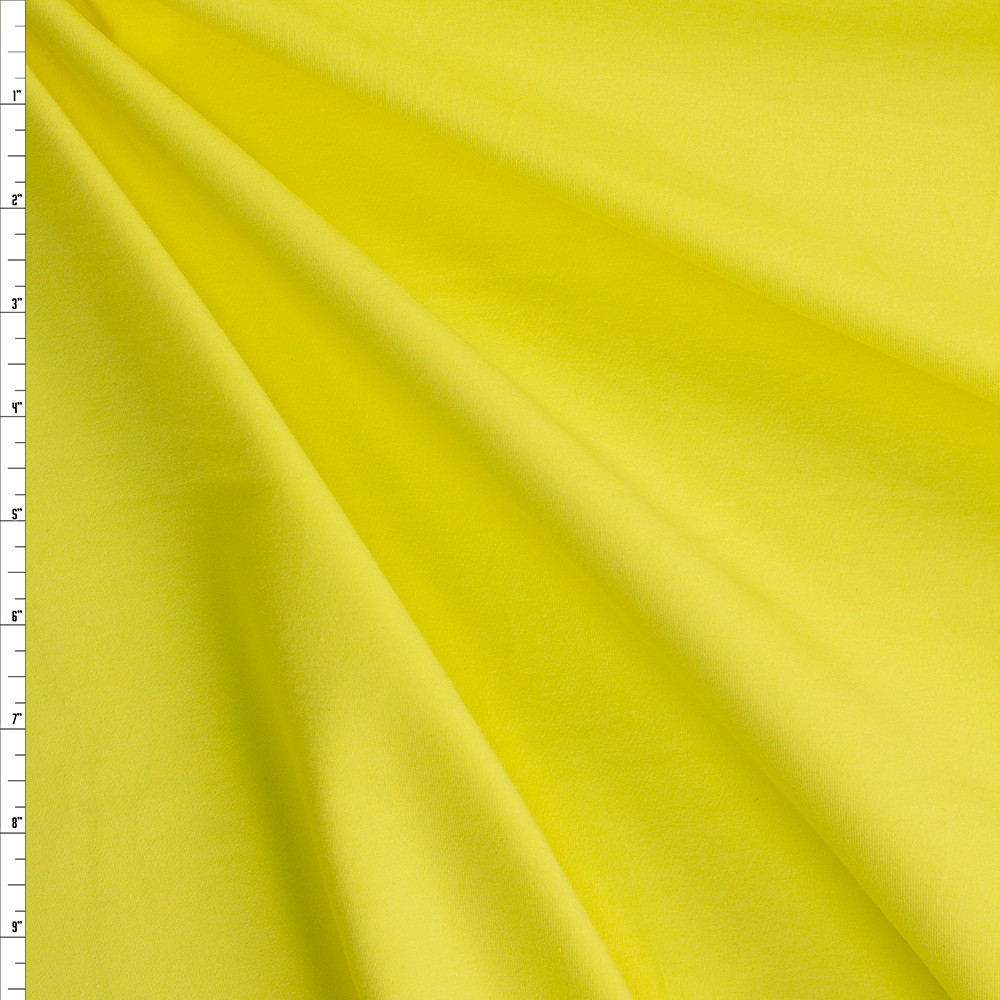 Cali Fabrics Light Yellow Cotton/Spandex Jersey #26179 Fabric by the Yard
