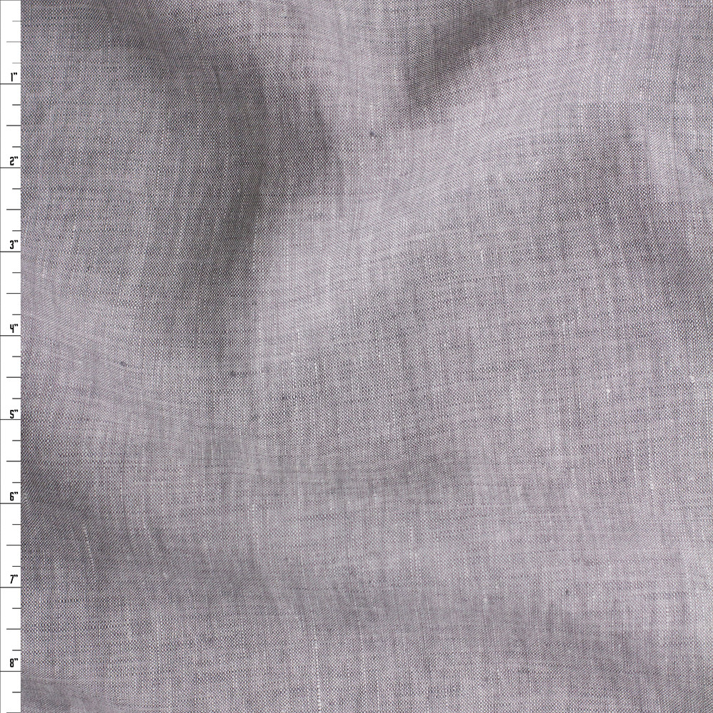 Cali Fabrics Silver Chambray Linen #26338 Fabric by the Yard