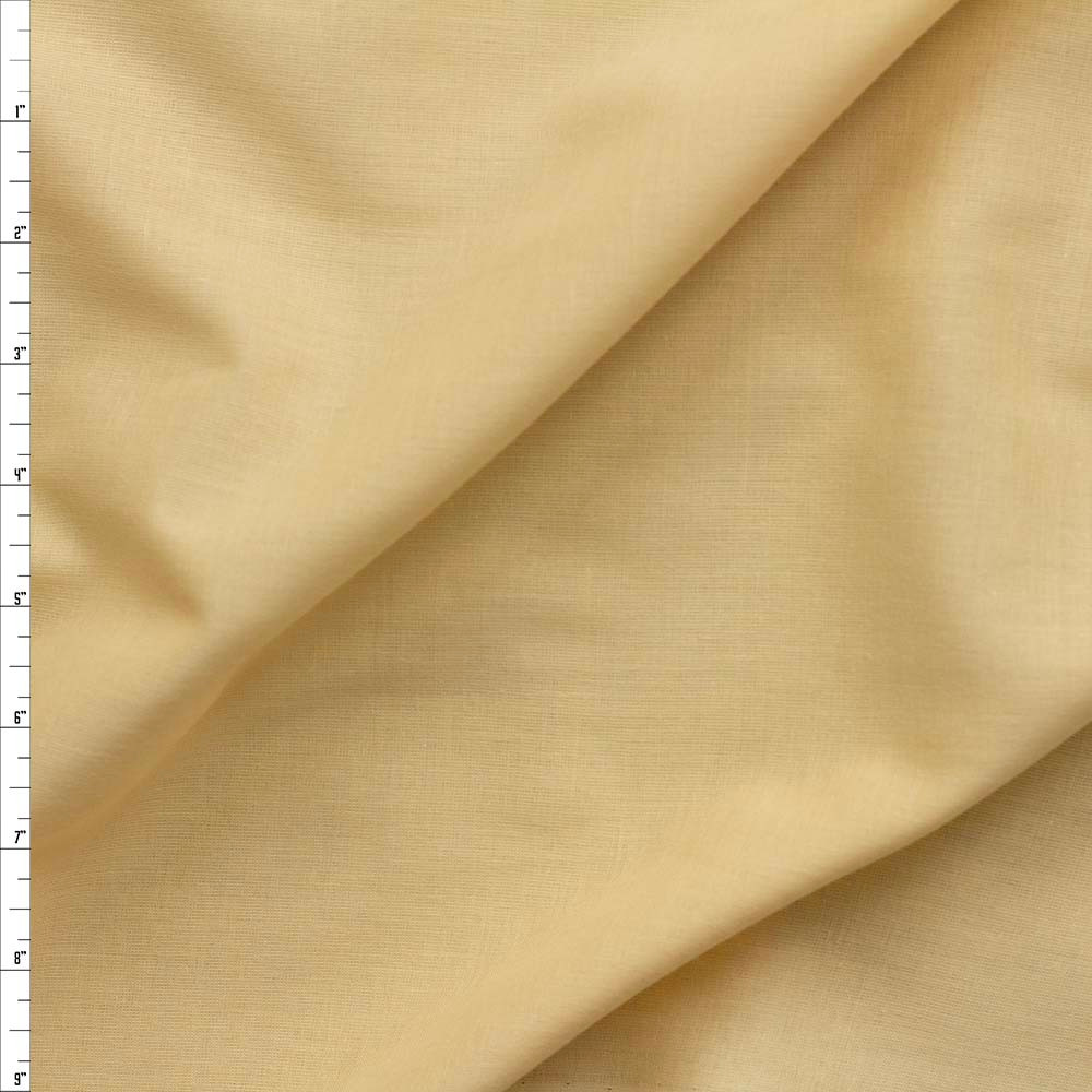 Cali Fabrics Warm Tan Cotton Lawn #26611 Fabric by the Yard