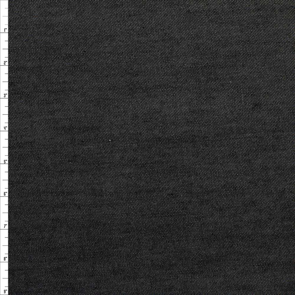 Cali Fabrics Black Designer Denim #26886 Fabric by the Yard